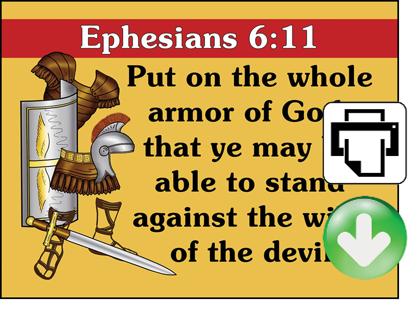 Ephesians 6:11 Memory Verse Download (Ready-to-Print PDF) - Bible ...