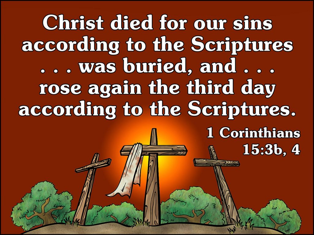 First Corinthians 15:3b-4 Memory Verse Download (Ready-to-Print PDF ...