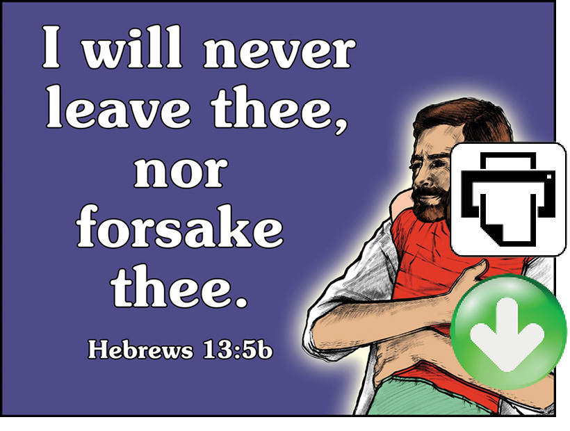 Hebrews 13:5b Memory Verse Download (Ready-to-Print PDF) - Bible ...