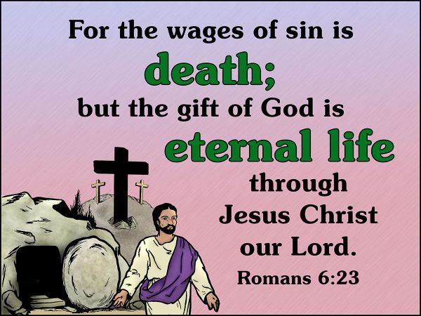 Romans 6:23 Memory Verse Download (Ready-to-Print PDF) - Bible Visuals ...