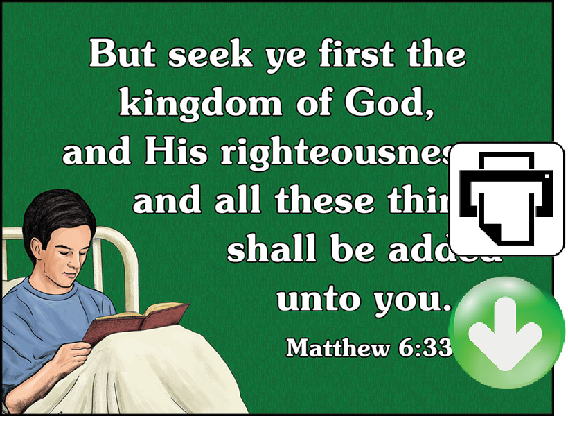 Matthew 6:33 Memory Verse Download (Ready-to-Print PDF) - Bible Visuals ...