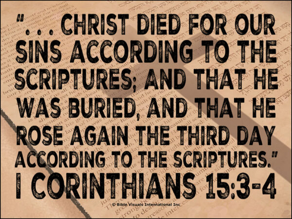 First Corinthians 15:3-4 Memory Verse Download (Ready-to-Print PDF ...