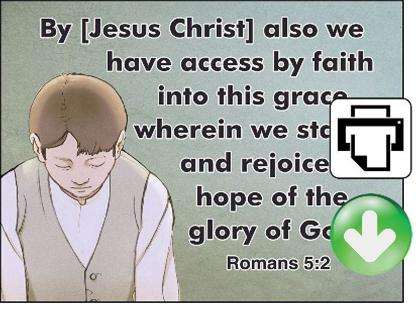 Romans 5:2 Memory Verse Download (Ready-to-Print PDF) - Bible Visuals ...
