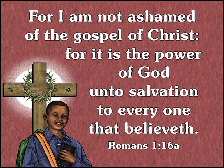 Romans 1:16a Memory Verse Download (Ready-to-Print PDF) - Bible Visuals ...