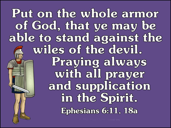 Ephesians 6:11, 18a Memory Verse Download (Ready-to-Print PDF) | Bible ...